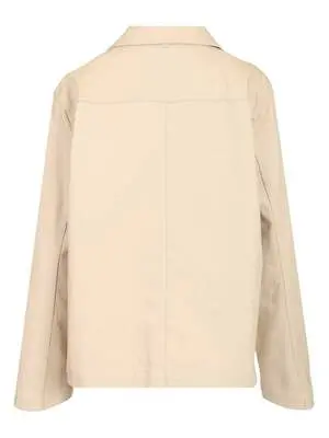 Max Mara Shirt Jacket With Gold Buttons - Cream