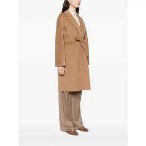 Max Mara Single-breasted Belted Cashmere Coat - Brown