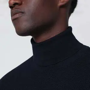 Tagliatore Wool Turtleneck Sweater - Blue