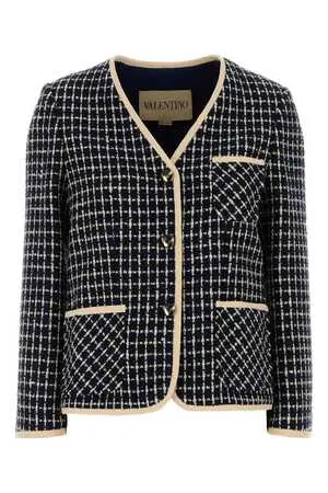 Valentino Garavani Embroidered Tweed Blazer - Multicolor