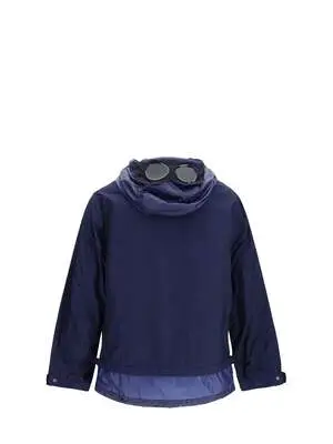 C.P. COMPANY Bi-tm Mixed Goggle Jacket - Blue