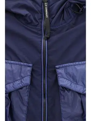 C.P. COMPANY Bi-tm Mixed Goggle Jacket - Blue