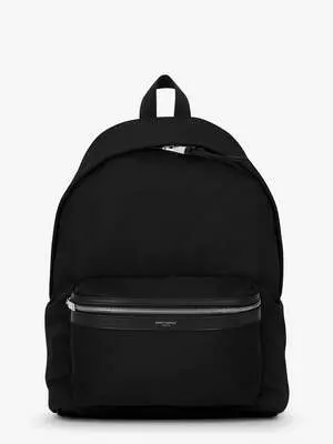 Saint Laurent Nylon And Leather Backpack - Multicolor