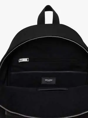Saint Laurent Nylon And Leather Backpack - Multicolor