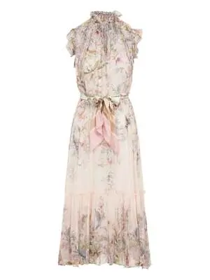 Zimmermann Rebellion Flutter Dress - Multicolor