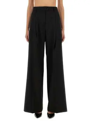 Sportmax Virgin Wool Wide-leg Trousers