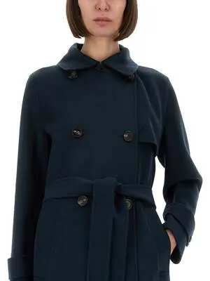 Max Mara Double-breasted Virgin Wool Coat