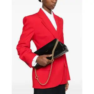 Prada Leather Shoulder Bag With Chain Strap