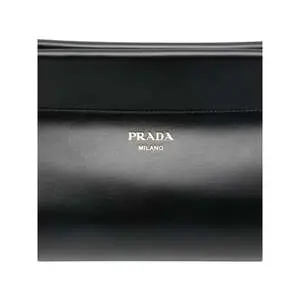 Prada Leather Shoulder Bag With Chain Strap