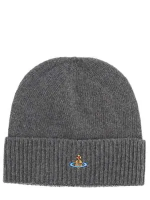 VIVIENNE WESTWOOD Cashmere Beanie - Gray