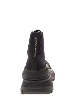 Alexander McQueen Tread Slick High Top Platform Sneakers - Black