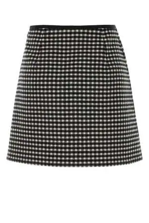 Valentino Garavani Embroidered Flannel Mini Skirt - Multicolor