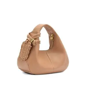 GANNI Leopard-print Satchel With Twisted Top Handle