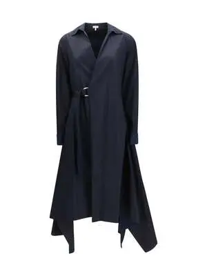 Loewe Layered Belted Midi Dress
