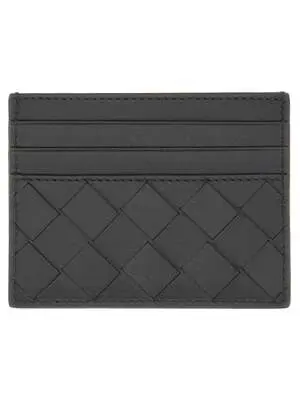 Bottega Veneta Woven Credit Card Holder - Black