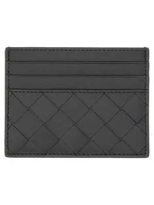 Bottega Veneta Woven Credit Card Holder - Black