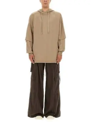 Rick Owens Tommy Hustler Hoodie - Cream