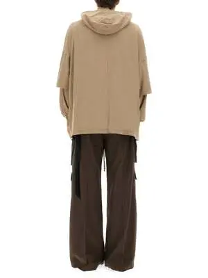 Rick Owens Tommy Hustler Hoodie - Cream