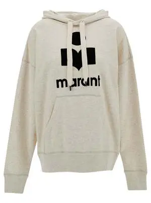 Isabel Marant Étoile ISABEL MARANT ETOILE Cotton Blend Hooded Sweatshirt With Logo Print Multicolor