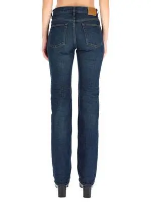 Saint Laurent Low Waist Nico Jeans - Blue