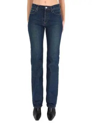 Saint Laurent Low Waist Nico Jeans - Blue