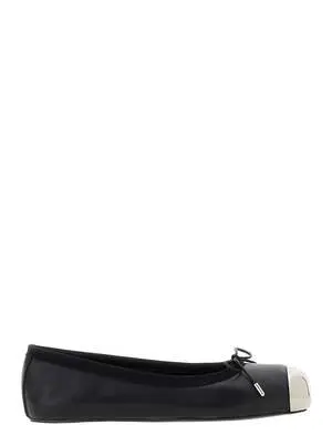 Alexander McQueen Ballet Flats With Metallic Toe - Multicolor
