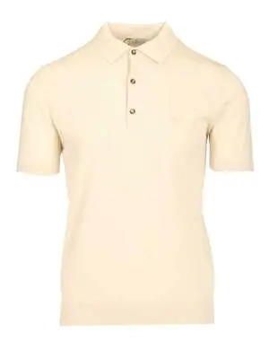 Etro Cotton Knit Polo Shirt - White