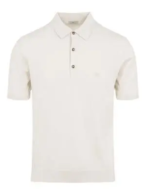 Etro Cotton Knit Polo Shirt - White