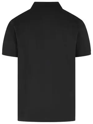 Moncler Cotton Polo Shirt - Black