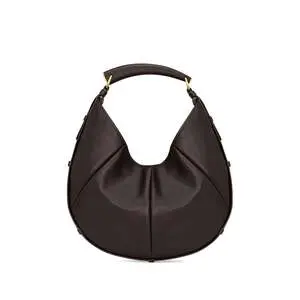 Saint Laurent Smooth Grain Hobo Bag - Brown