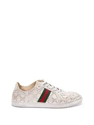 Gucci Leather Lace-up Sneakers - Multicolor