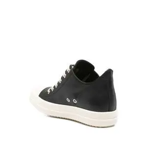 Rick Owens Lace-up Platform Sole Round Toe Sneakers - Black