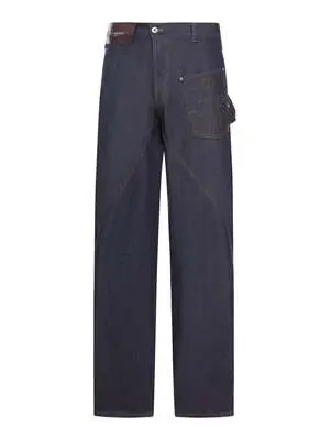 JW Anderson Twisted Denim Workwear Jeans - Blue