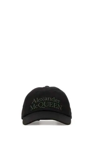 Alexander McQueen Cotton Baseball Cap - Black
