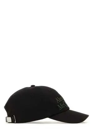 Alexander McQueen Cotton Baseball Cap - Black