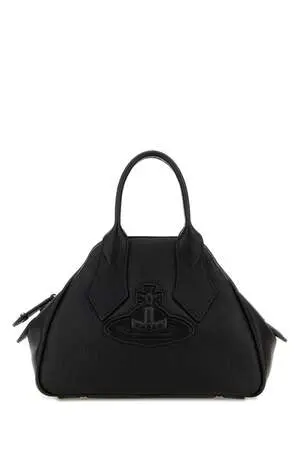 VIVIENNE WESTWOOD Leather Small Yasmine Handbag - Black