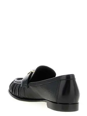 Fendi Baguette Nappa Loafers - Black