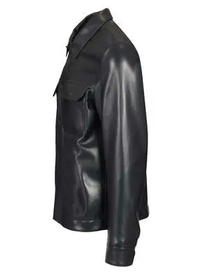 TOM FORD Leather Shirt Jacket