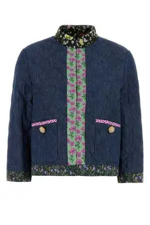 Valentino Garavani Chambray Quilted Blazer