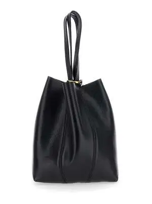 Chloé Spin" Shoulder Bag With Logo Medallion Detail In Grained Leather - Multicolor