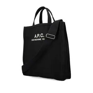 A.p.c. Canvas Logo Print Tote Bag