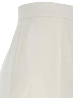 Max Mara Ninfa Virgin Wool Wide Leg Pants - Multicolor