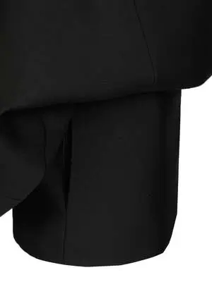 Balenciaga Sculpted Wool And Silk Bustier Dress
