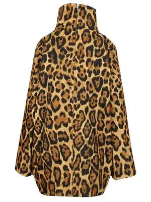 Alaïa Layered Ocelot Print Twill Coat - Multicolor