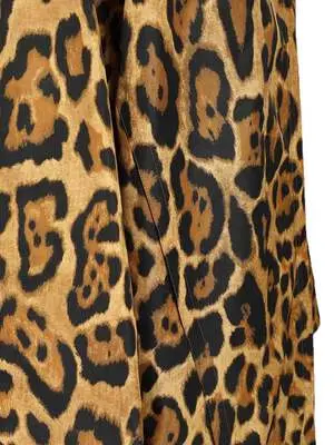 Alaïa Layered Ocelot Print Twill Coat - Multicolor