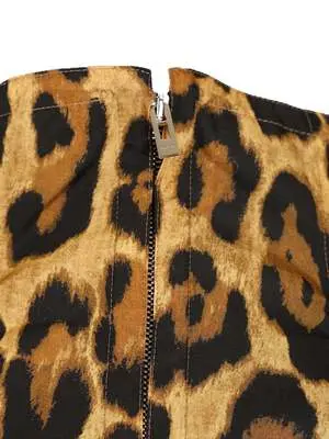 Alaïa Layered Ocelot Print Twill Coat - Multicolor