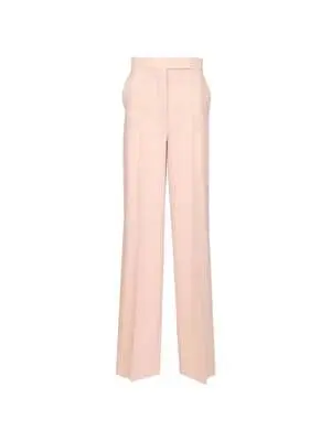 Max Mara Girone Wool, Mohair, And Silk Wide-leg Trousers - Multicolor
