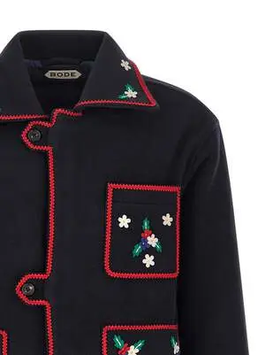 BODE Carroll Embroidered Wool Jacket