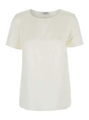 Max Mara Dida Silk Top - White