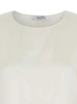 Max Mara Dida Silk Top - White